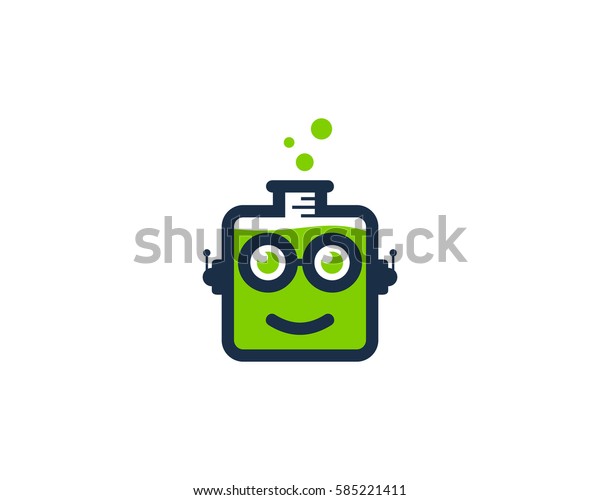 Robot Lab Logo Design Element Robot Lab Logo Design Element
