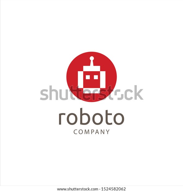 Robot Logo Design Concept Universal Robotic Stock Vector (Royalty Free ...