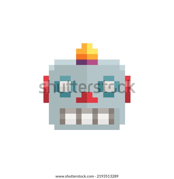 Robot Pixel Art Character Avatar Profile Stock Vector (Royalty Free ...