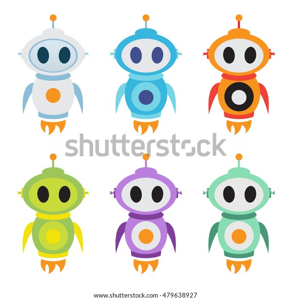 Robot Rocket Mascot Logo Cute Robot 스톡 벡터(로열티 프리) 479638927 | Shutterstock