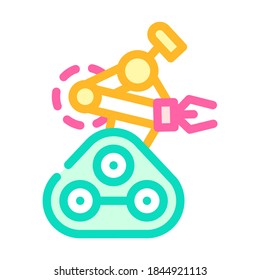 Robotic Arm Color Icon Vector Robotic Stock Vector (Royalty Free ...
