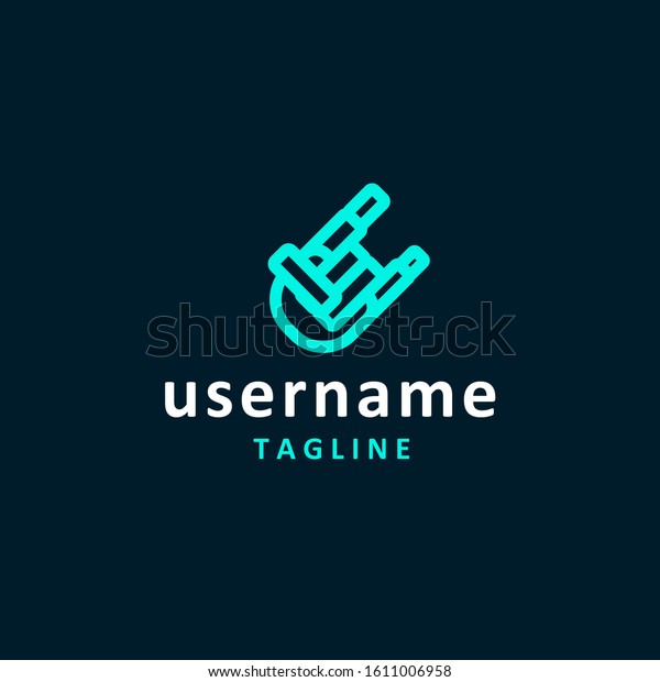 robots hand logo design inspiration . robot hand icon design template ...
