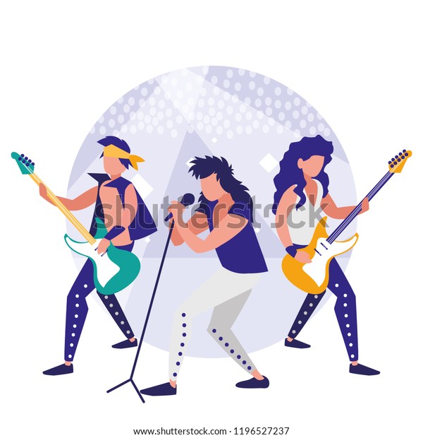 Rock Band Design Stock Vector (Royalty Free) 1196527237 | Shutterstock