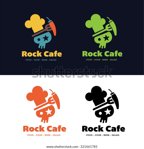 Rock Cafefoodtree Logorestaurant Logovector Logo Template Stock Vector ...