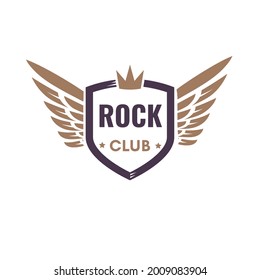 Rock Club Simple Vector Logo Desgin Stock Vector (Royalty Free ...