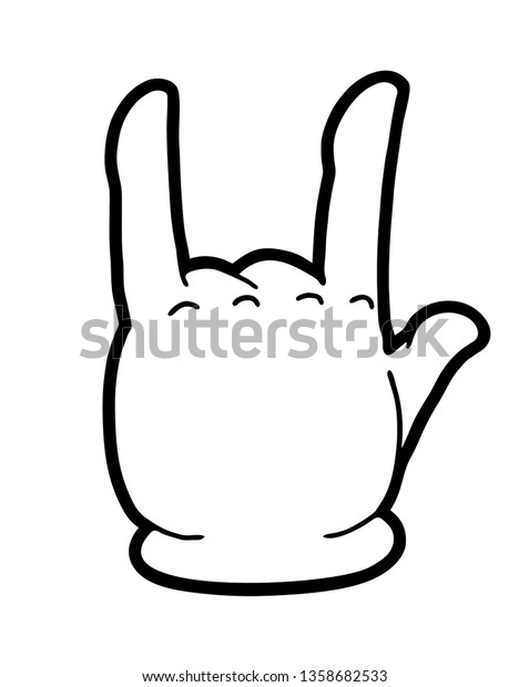 Rock Hand Draw Stock Vector (Royalty Free) 1358682533 | Shutterstock