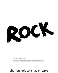 Rock Lettering Stock Vector (Royalty Free) 316442693 | Shutterstock
