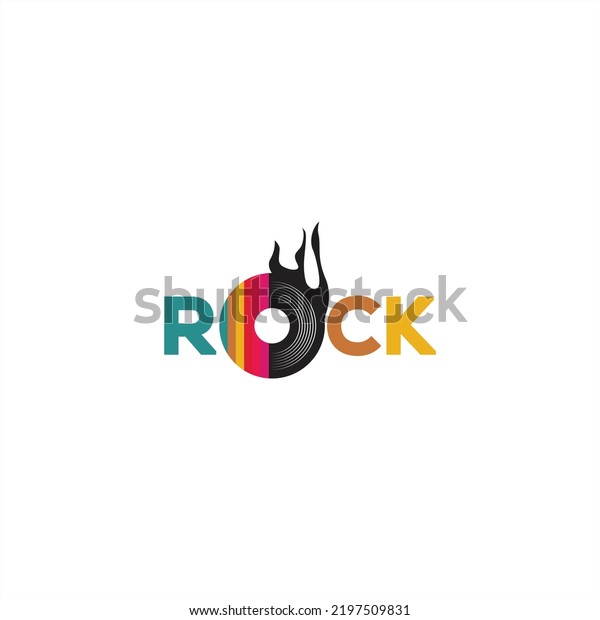 Rock Music Logo Vector Template Stock Vector (Royalty Free) 2197509831 ...