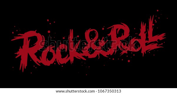 Logo rockero 'n'. Ilustración vectorial para: vector de stock (libre de ...