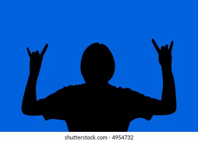 Rock On Symbol Vector Stock Vector (Royalty Free) 4954732