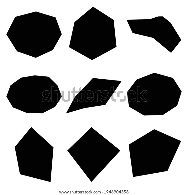 Rock Shape Silhouette Vector Illustration Icon Stock Vector (Royalty ...