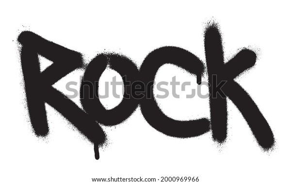 Rock Spray Paint Graffiti Tag Quote Stock Vector (Royalty Free ...