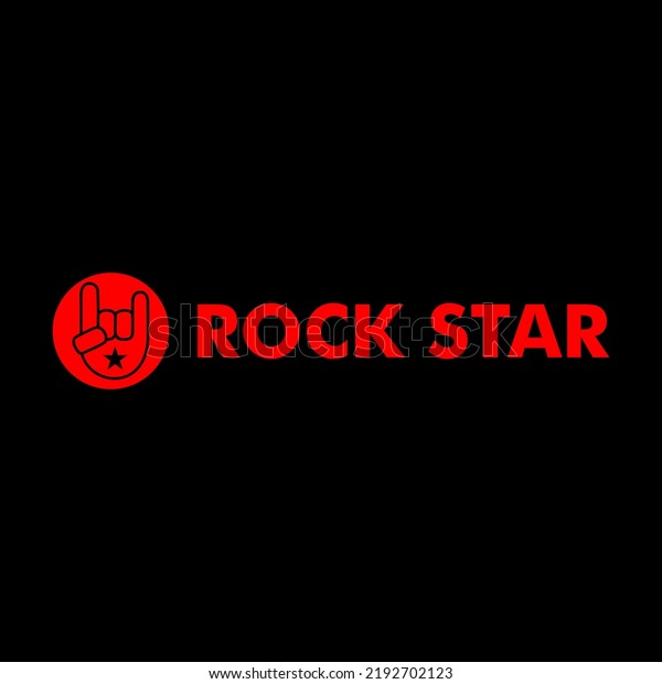 Rock Star Logo Design Template Metal Stock Vector (Royalty Free ...