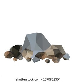 Rock Stone Vector Stock Vector (Royalty Free) 1279369987 | Shutterstock