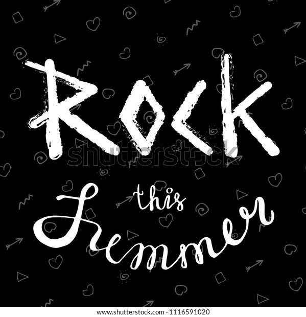 Rock This Summer Poster Stock Vector (Royalty Free) 1116591020 ...