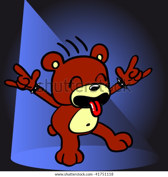 Rocker Bear Stock Vector (Royalty Free) 41751118 | Shutterstock