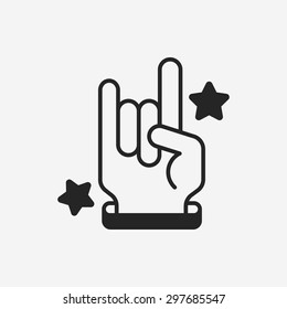 484 Rock hand pixel Images, Stock Photos & Vectors | Shutterstock