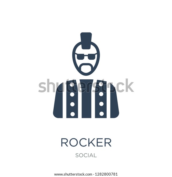Rocker Icon Vector On White Background Stock Vector (Royalty Free ...