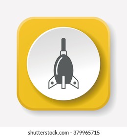 Rocket Air Blaster Icon Stock Vector (Royalty Free) 379965715 ...