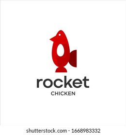 Rocket Chicken Logo Design Vector Image: เวกเตอร์สต็อก (ปลอดค่า ...