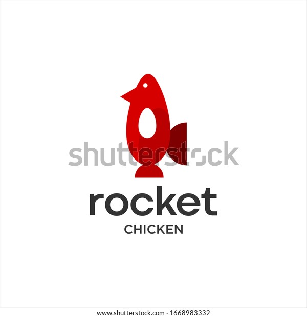 Rocket Chicken Logo Design Vector Image Stock Vector (Royalty Free ...