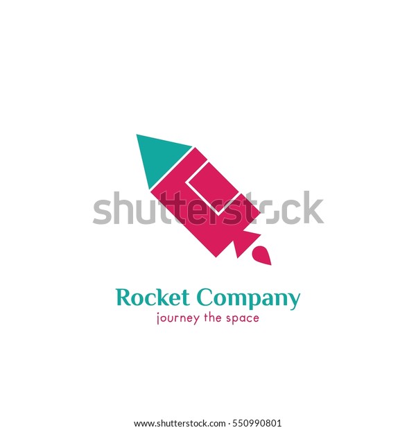 Rocket Company Logo Design Template Flat Stock Vector (Royalty Free ...