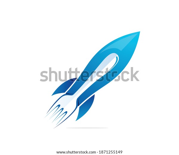 Rocket Food Icon Logo Design Template Stock Vector (Royalty Free ...