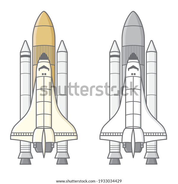Rocket Hand Drawn Vector Illustration Suitable Stock Vector (Royalty ...