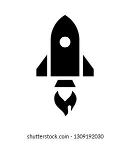 Rocket Icon Fast Speed Sign Stock Vector (Royalty Free) 1309192030 ...