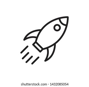 Rocket Icon Logo Stock Vector (Royalty Free) 517202536
