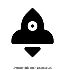 Rocket Icon Vector Speed Booster Symbol Stock Vector (Royalty Free ...