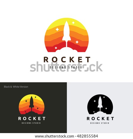 Rocket Logo Stock Vector (Royalty Free) 482855584 - Shutterstock