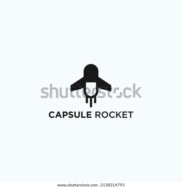 Rocket Logo Pill Capsule Icon Vector Stock Vector (Royalty Free ...