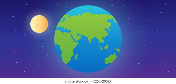 Rocket Over Planet Earth Globe Space Stock Vector (Royalty Free ...