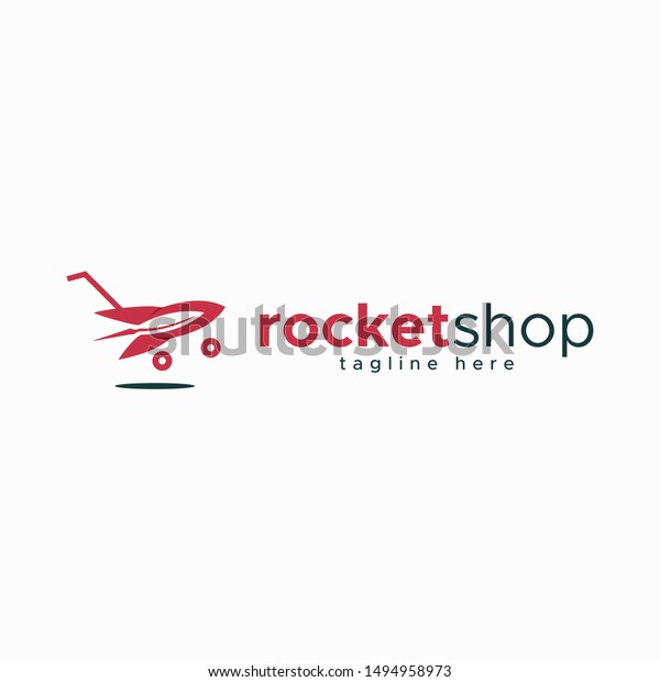 Rocket Shop Logo Design Unique Stock Vector (Royalty Free) 1494958973 ...