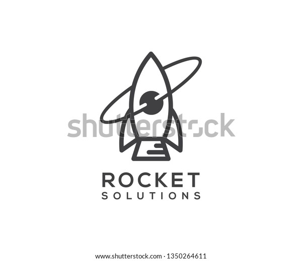 Rocket Solutions Logo Vector Stock Vector (Royalty Free) 1350264611 ...