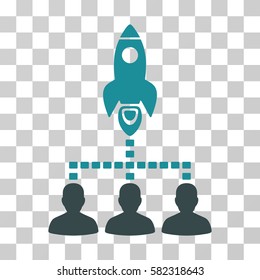 Rocket Space Community Vector Pictogram Illustration Stock Vector ...