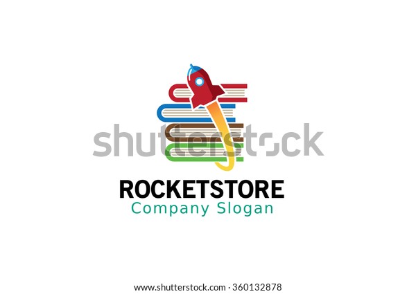 Rocket Store Logo Design Illustration Stock Vector (Royalty Free ...