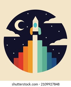 Rocket Vector Art Rocket Spaceship Illustration Stock Vector (Royalty ...