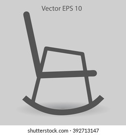 Rocking Chair Vector Illustration Stock Vector (Royalty Free) 392713147 ...