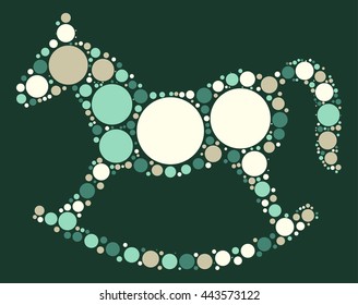 Rocking Horse Shape Vector Design By Stock Vector (Royalty Free ...