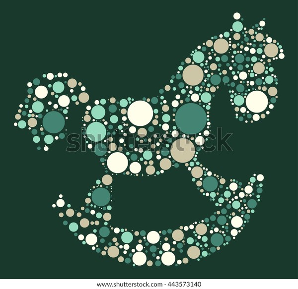 Rocking Horse Shape Vector Design By Stock Vector (Royalty Free ...