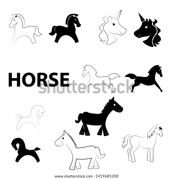 Rocking Horsebaby Toy Isolated On White Stock Vector (Royalty Free ... Rocking Horsebaby Toy Isolated On White Stock Vector (Royalty Free ...