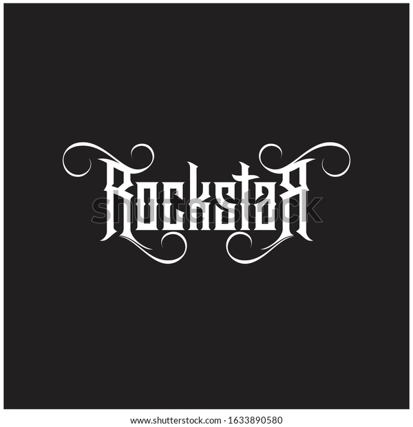 Rockstar Typography Tshirt Design Vector Stock Vector (Royalty Free ...