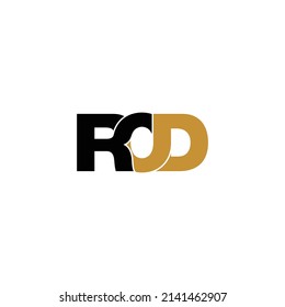 Rod Letter Monogram Logo Design Vector Stock Vector (Royalty Free ...