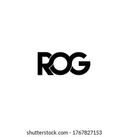 Rog Letter Original Monogram Logo Design Stock Vector (Royalty Free ...