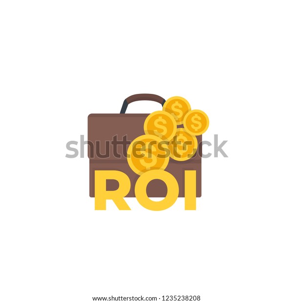 Roi Return On Investment Vector Icon Stock Vector (Royalty Free ...