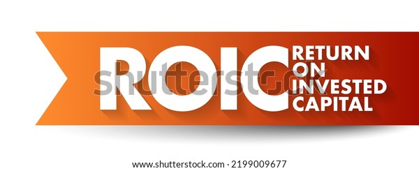 Roic Return On Invested Capital Ratio Stock Vector (Royalty Free ...