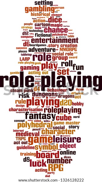 Role Playing Word Cloud Concept Vector Stock Vector (Royalty Free ...