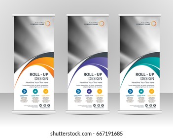 Roll Banner Stand Template Design Stock Vector (Royalty Free) 1511744018